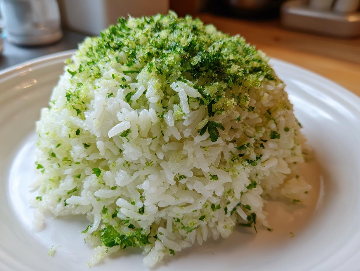 Fluffy cilantro lime rice: 1 amazing trick